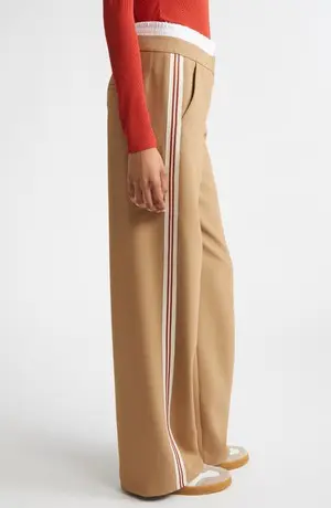 Veronica Beard Gabardine Wide Leg Trousers