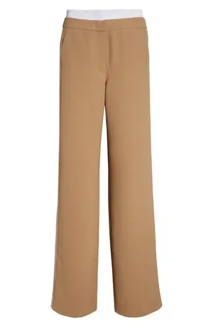 Veronica Beard Gabardine Wide Leg Trousers