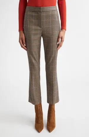 Veronica Beard Arte Plaid Crop Pants