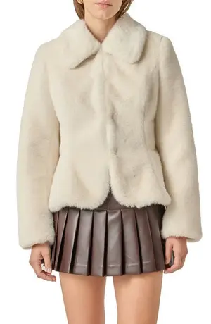 English Factory Faux Fur Outerwear For Women
