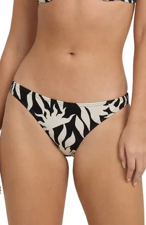 BILLABONG By My Side Tropic Bikini Bottom - Black White