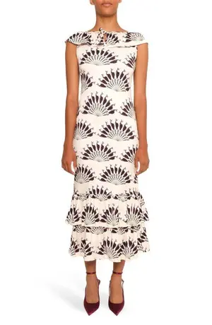 THE LULO PROJECT Stillness Bird Print Dress