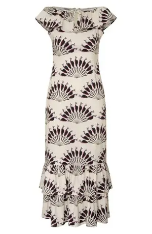 THE LULO PROJECT Stillness Bird Print Dress