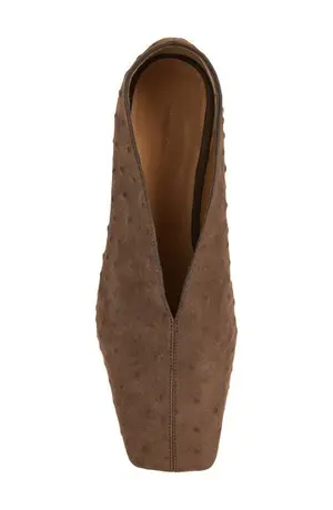 MANSUR GAVRIEL Square Toe Flat - Ebony