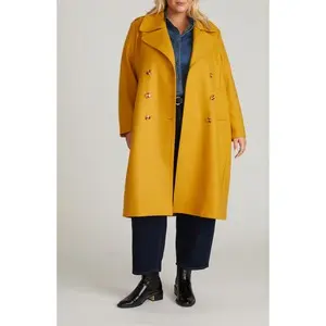 Universal Standard Callaghan Double Breasted Wool Blend Coat