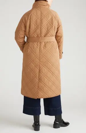 Universal Standard Nehra Quilted Coat
