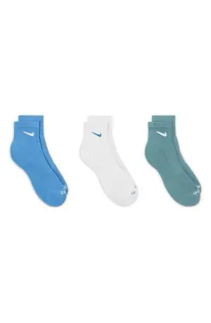 Nike Dri-FIT Everyday Plus 3-Pack Cushioned Training Ankle Socks Multi Color