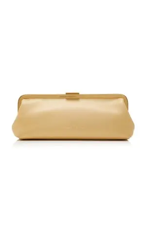 Proenza Schouler Armory Nappa Plongé Leather Clutch - Yellow