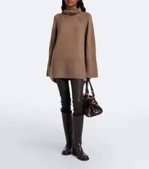JOSEPH Leather Leggings - Brown