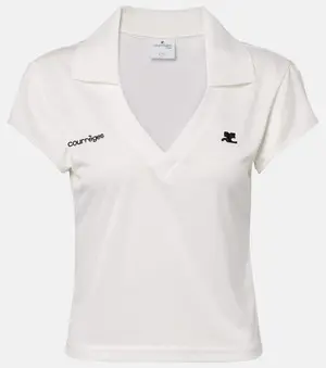 COURREGES Courrèges Logo Jersey Polo Shirt