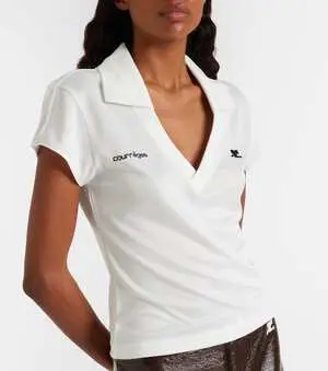 COURREGES Courrèges Logo Jersey Polo Shirt