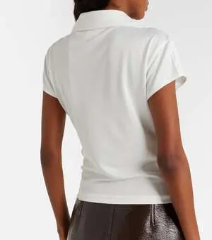COURREGES Courrèges Logo Jersey Polo Shirt