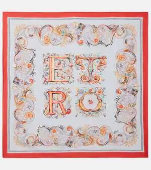 Etro Turandot Printed Silk Scarf - Multicoloured