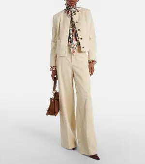 Etro Cotton Corduroy Jacket - White