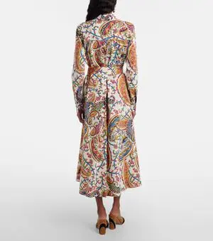 Etro Paisley Cotton Wrap Dress - Multicoloured