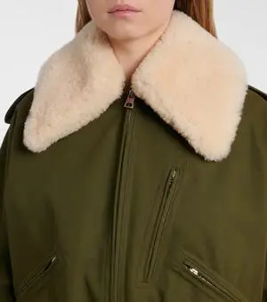Givenchy Shearling-trimmed Jacket