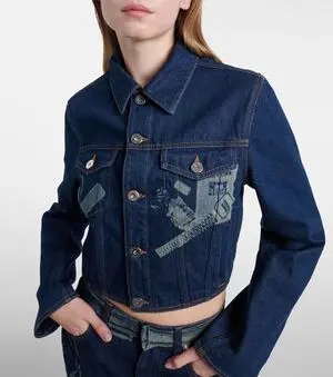JEAN PAUL GAULTIER Cropped Denim Jacket