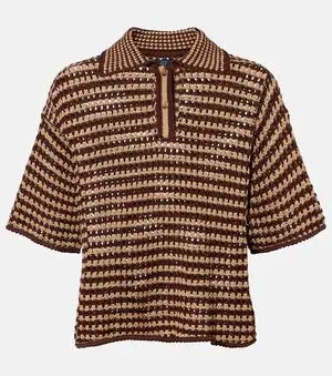 Polo Ralph Lauren Striped Cotton Sweater - Brown