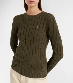 Polo Ralph Lauren Cotton Crewneck Sweater - Green