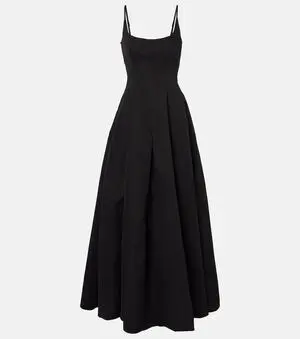 Staud Joy Cotton-blend Gown - Black