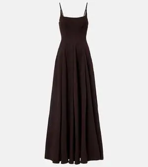 Staud Joy Cotton-blend Gown - Brown