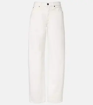 SLVRLAKE Ella Barrel-leg Jeans - White