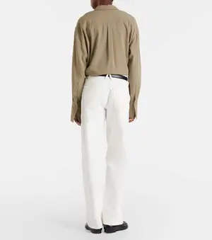 SLVRLAKE Ella Barrel-leg Jeans - White