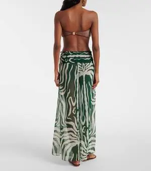 Johanna Ortiz Printed Wide-leg Pants