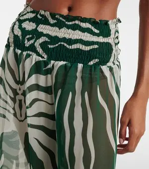 Johanna Ortiz Printed Wide-leg Pants