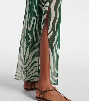 Johanna Ortiz Printed Wide-leg Pants