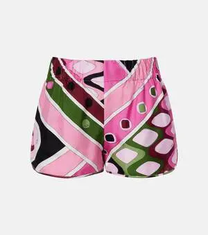 Emilio Pucci Printed Silk Shorts