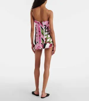 Emilio Pucci Printed Silk Shorts
