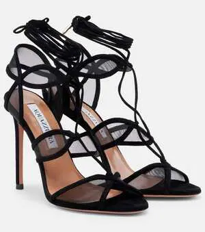 AQUAZZURA Fatal Attraction 105 Sandals - Black