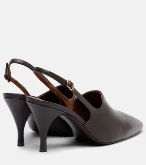 HERBERT LEVINE 80 Leather Slingback Pumps