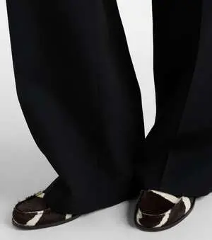TOD'S Printed Calf Hair Loafers