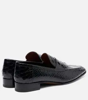 Paris Texas Vincent Croc-effect Leather Loafers