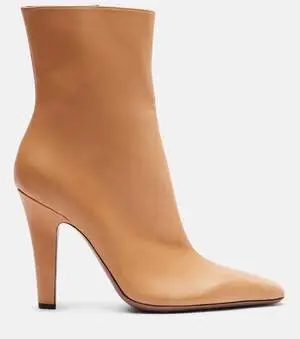 Paris Texas Belle Leather Ankle Boots - Brown