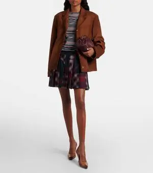 Miu Miu 85 Leather Pumps - Brown