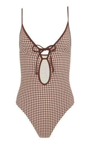 Onia Soleil One-Piece Swimsuit Brown