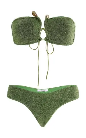 Oseree Lumière Stoned Bandeau Bikini