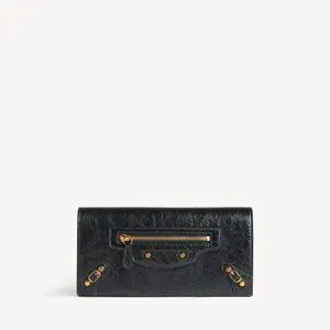 Balenciaga Le City Money Long Wallet - Black