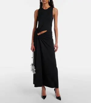 Rabanne Cutout Maxi Dress - Black