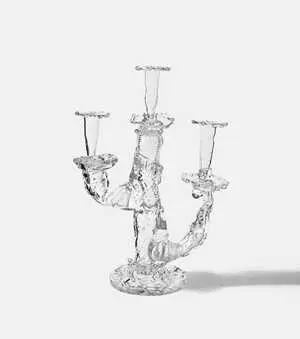 ALEXANDER KIRKEBY Crystal Candle Holder - Transparent