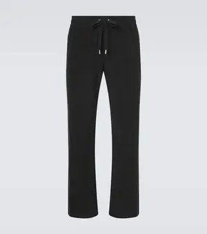 Dolce & Gabbana Cotton-blend Sweatpants - Black