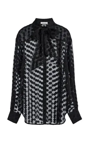 THE FRANKIE SHOP Peri Polka Dot Shirt