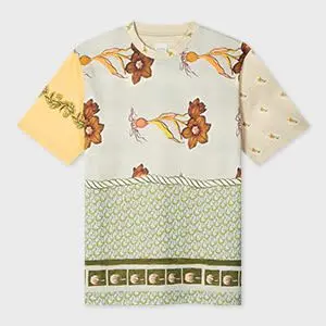 Paul Smith Blue And 'textile' T-shirt