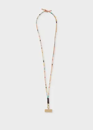 Paul Smith Swirl' Leather Detachable Phone Strap