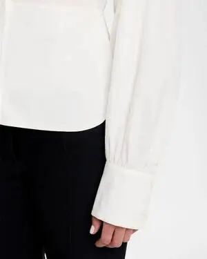 IRO PARIS Janine Button-front Cotton Poplin Shirt - Ceramic Wh