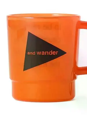 AND WANDER Logo-print Travel Mug