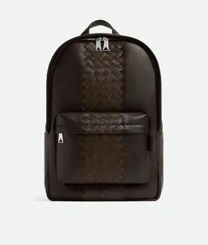 BOTTEGA  VENETA Intrecciato Leather Backpack - Fondant/old Wood